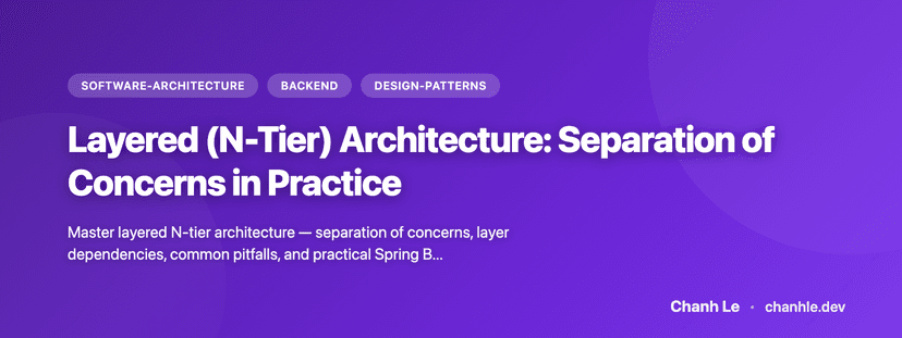 Layered (N-Tier) Architecture: Separation of Concerns in Practice ...